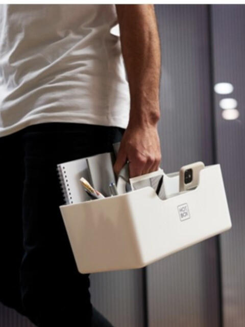 Hybrides Arbeiten mit Bürokoffer/Ruckensäcke/Tragetasche von Hotbox